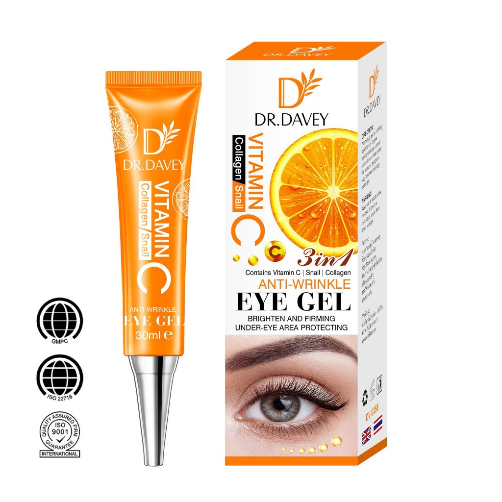 Jual DR.DAVEY Vitamin C + Collagen Brightening Moisturizing Eye Cream ...