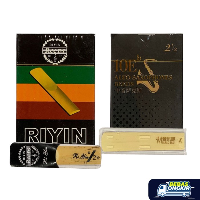 Jual 10 Eb Alto Saxo Saxophone Reed 2.5 / 2 1/2 Sax Reeds Riyin / Music ...