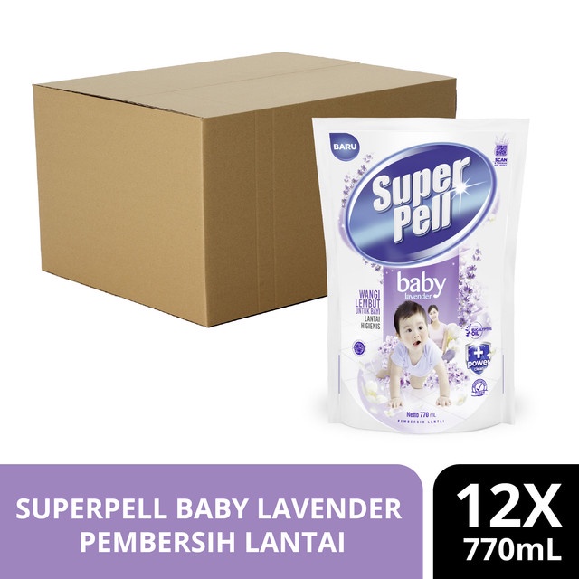 Jual SUPERPELL BABY LAVENDER POUCH 770ML (Isi 12) | Shopee Indonesia