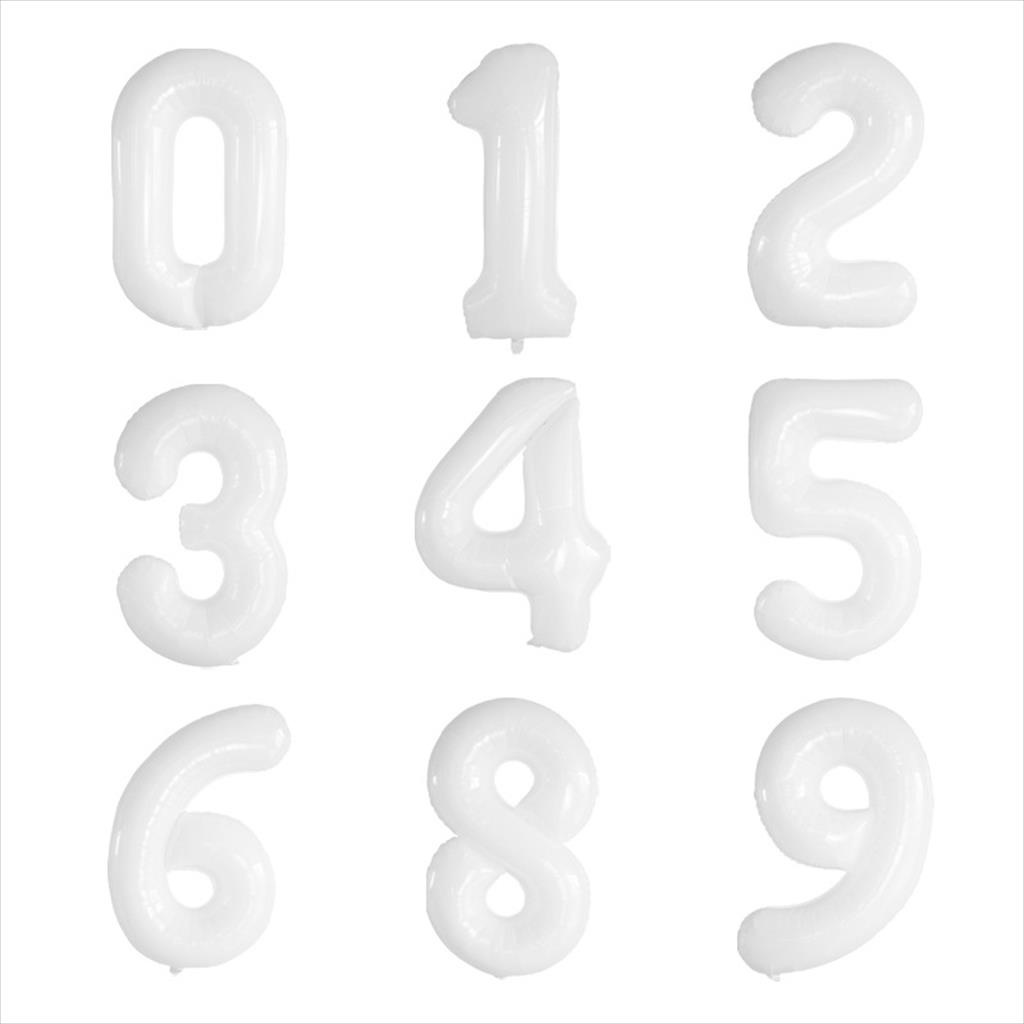 Jual [1 PCS] Balon Foil Retro Huruf Angka 80cm / 32 inch Number Balloon ...