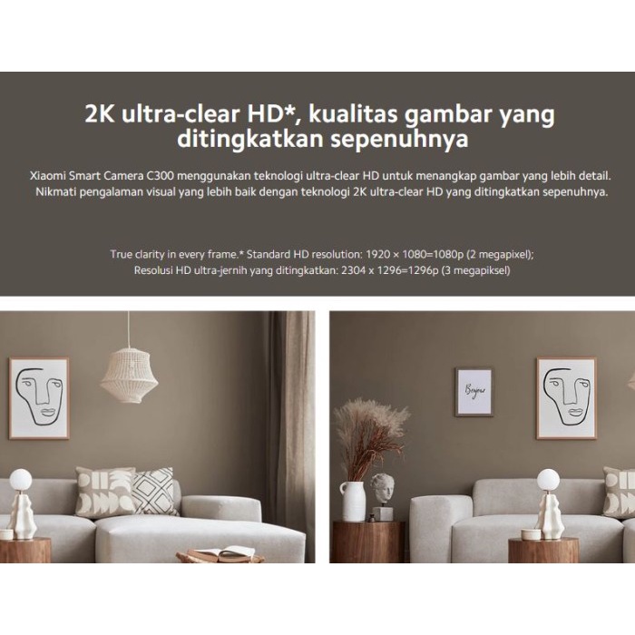 Jual Xiaomi Smart Camera C300 2K Ultra-clear 3MP CCTV Security Camera ...