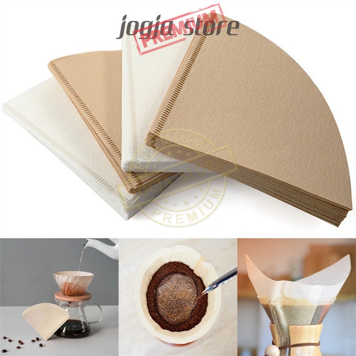 Jual Kertas Penyaring Kopi V60 Drip Bag Cafe Paper Filter Coffee 100 ...