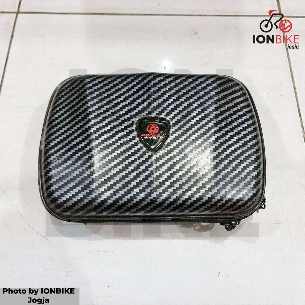 Jual Tas Front Block Pacific Motif Carbon Sepeda Lipat Depan Seli Hard ...