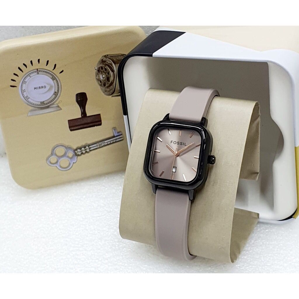 Jual Jam Tangan Wanita Rubber Tipe Fs-1718 Tanggal Aktif Free Box ...