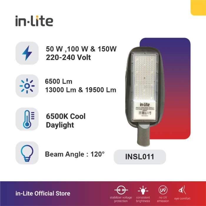 Jual in-Lite LED Lampu Jalan PJU 50 Watt 100 Watt 150 Watt - INSL011 ...