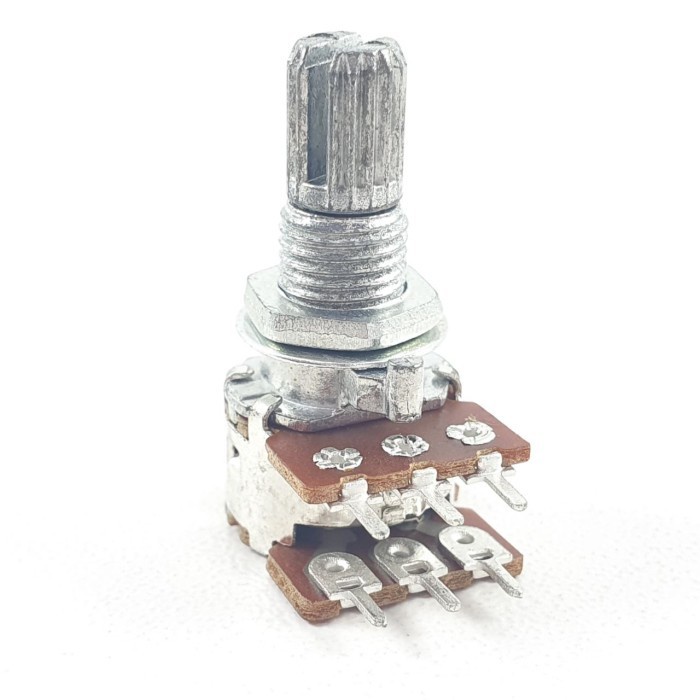 Jual Potensio Mini 6 pin 10k Drat Stereo Kaki 3-3 Lurus Potentio Meter ...