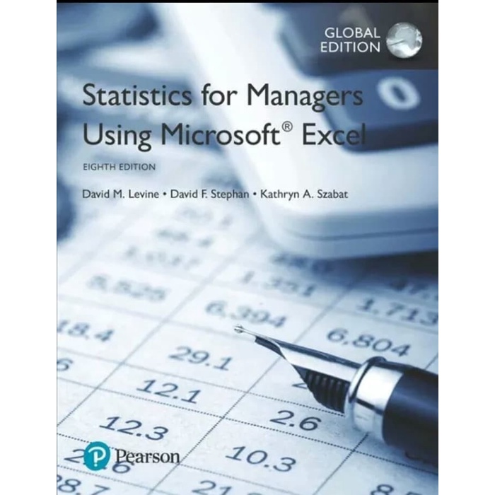 Jual statistics for Managers Using Microsoft Excel 8th edition by ...