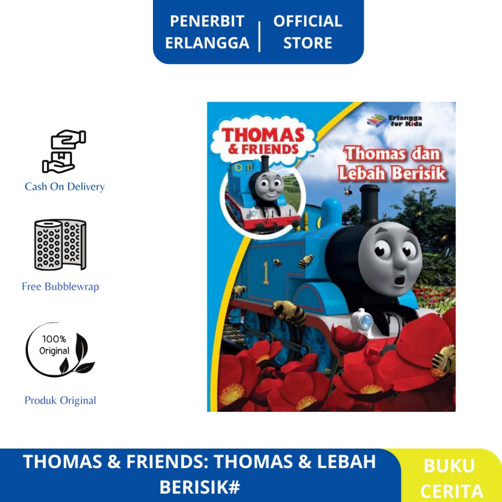 Jual BUKU CERITA ANAK: THOMAS & FRIENDS: THOMAS & LEBAH BERISIK# Erlangga | Shopee Indonesia