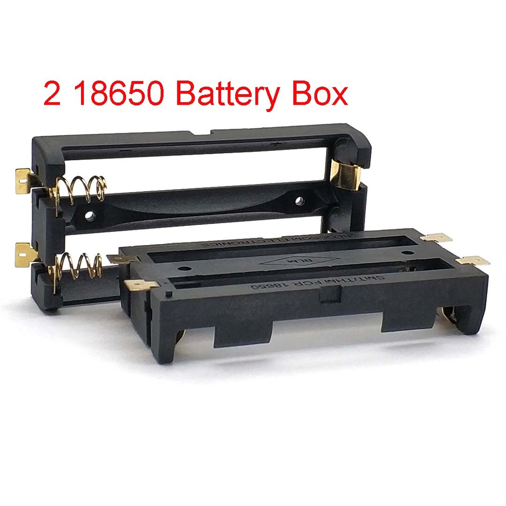 Jual 2 18650 Battery Holder 18650 SMT SMD THM Welding Hole Spring ...