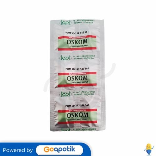 Jual Oskom Strip Isi 6 Kaplet Salut Selaput | Shopee Indonesia