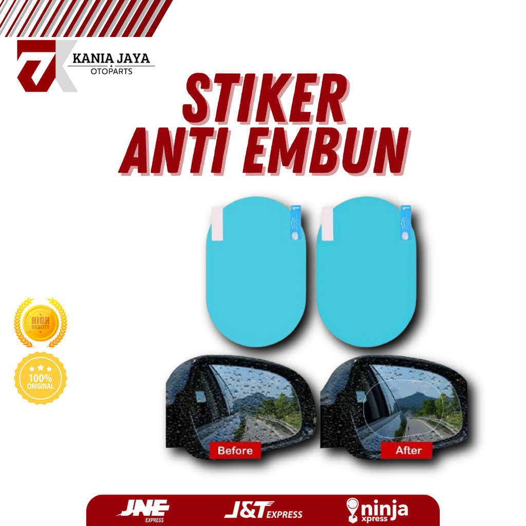 Jual Stiker Kaca Film Mobil Anti Embun Hujan Kabut Isi 2 Pcs Anti Fog ...