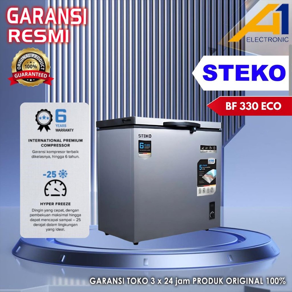 Jual Chest Freezer STEKO BF330ECO / BF 330 ECO , Kotak Freezer 300 liter | Shopee Indonesia