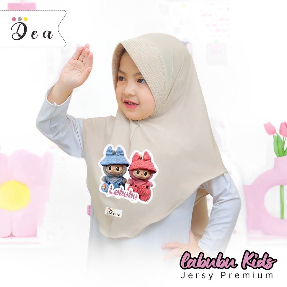 Jual Kerudung Instan Anak Muslim hijab Anak Bayi Labubu Pet // Hijab ...