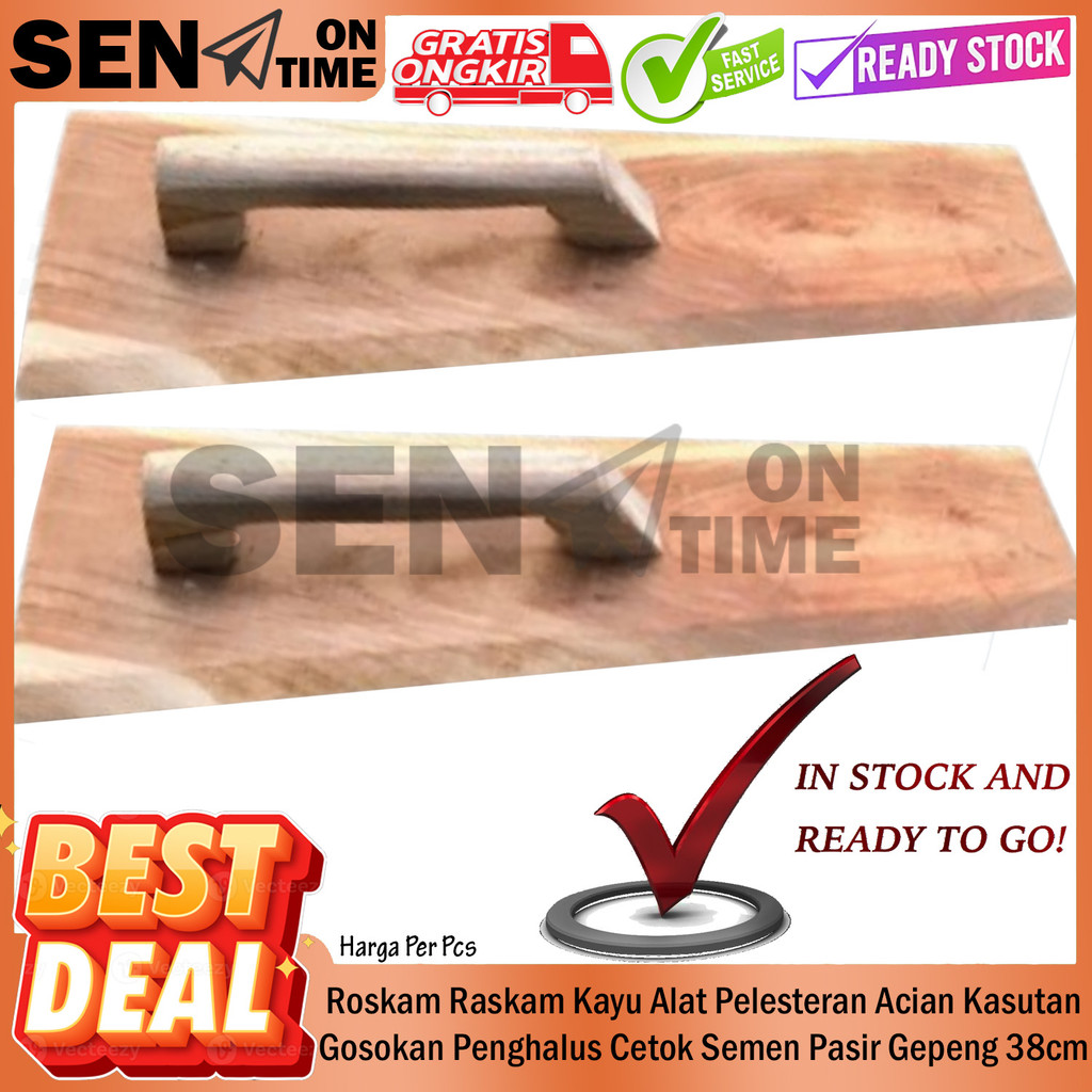 Jual Roskam Kayu Alat Plaster Bangunan Gosokan Raskam Panjang Plester ...