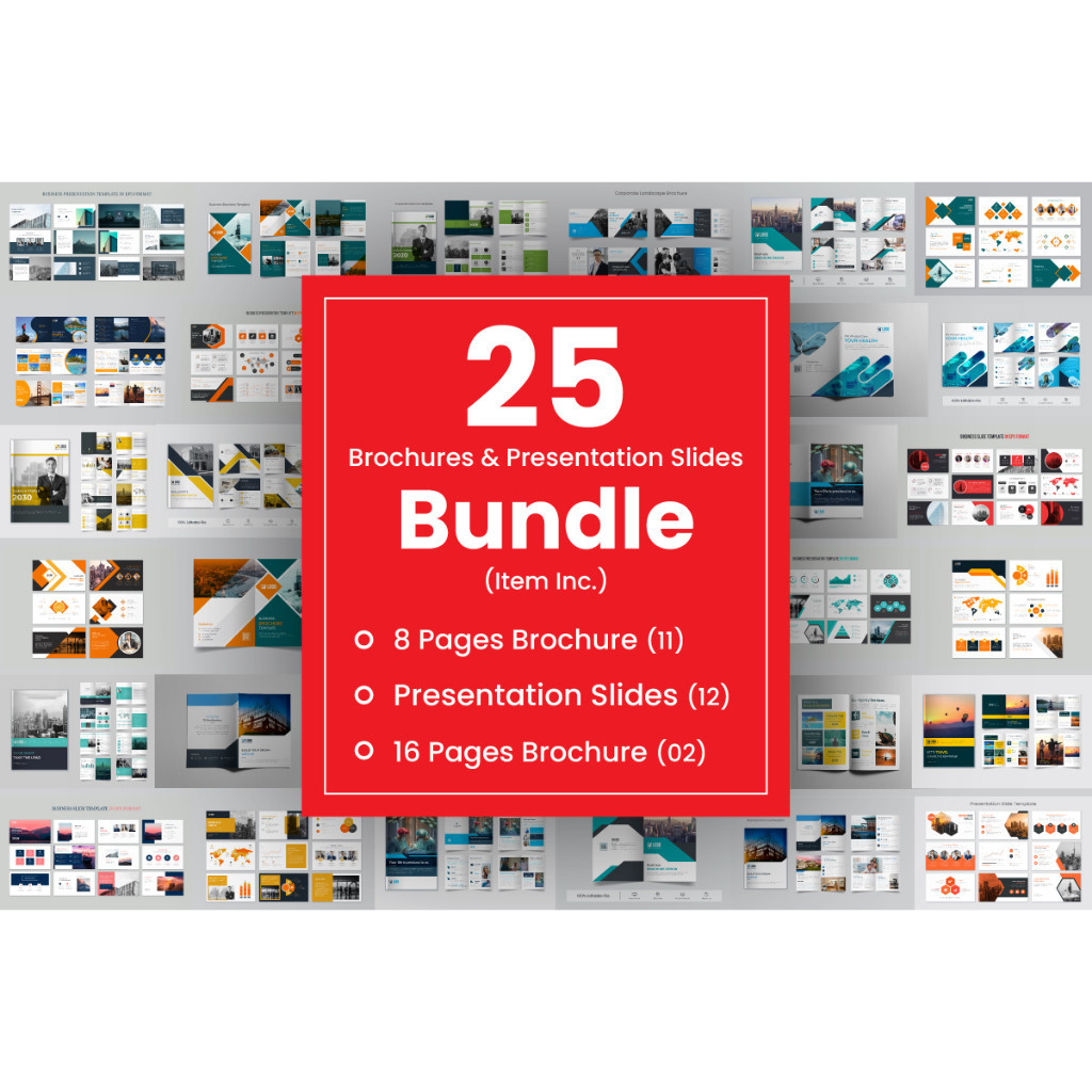 Jual Paket Template Brosur dan Presentasi Professional EPS File ...