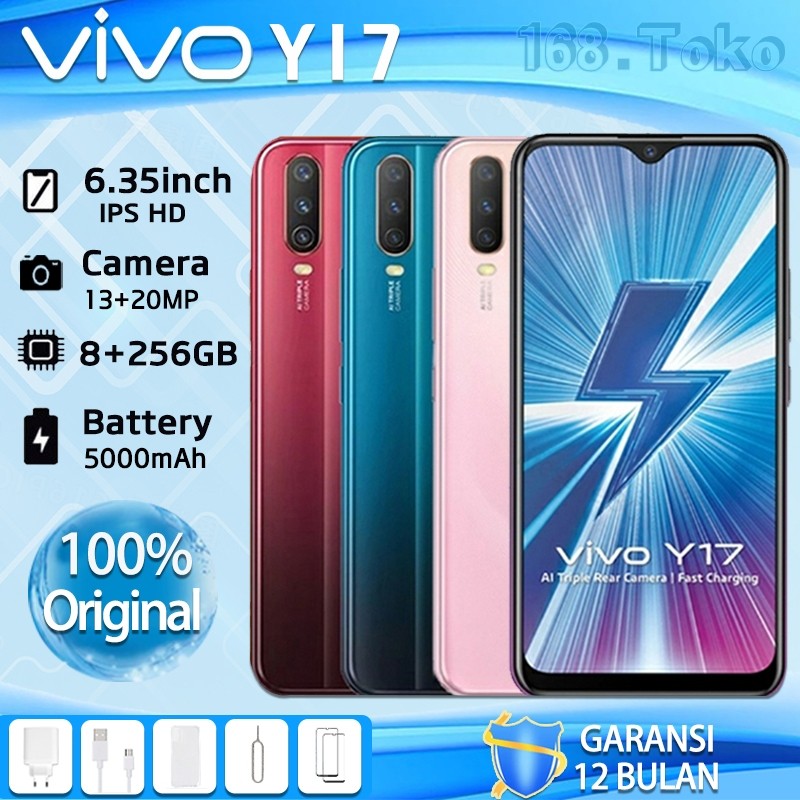Jual [Promosi] HP VIVO Y17 8+256GB Ponsel pintar 4G LTE Segel baru Garansi pemasok 12 bulan ...