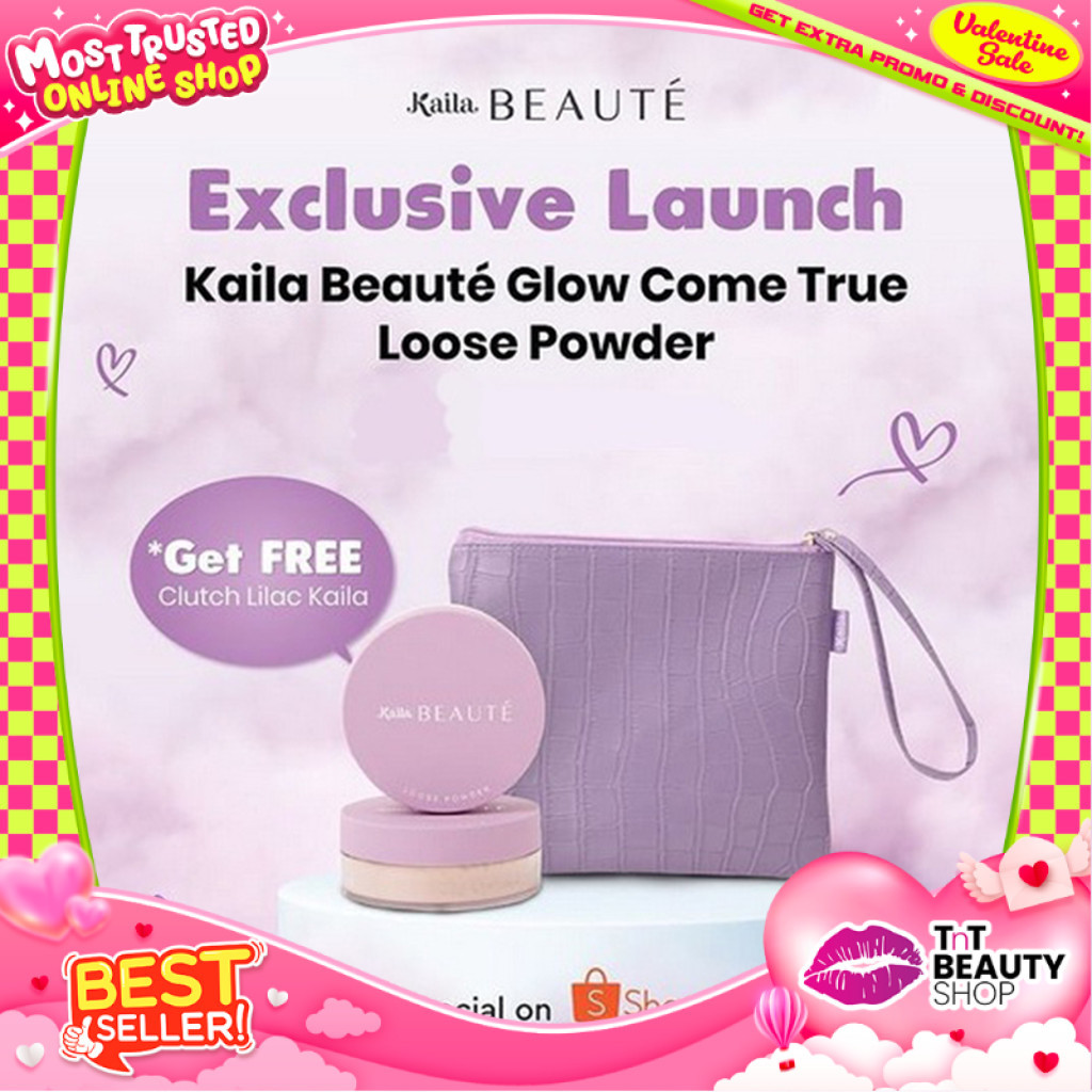 Jual Kaila Beauté Glow Come True Loose Powder - Bedak Tabur - 15gr ...