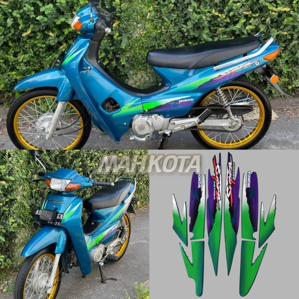 Jual Striping Stiker Polet Sepeda Motor List honda supra 100 2000 2001 ...