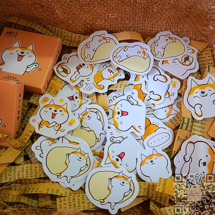 Jual [45 Pcs/Pack] Stiker Hewan Anjing Lucu Animal Dog Paper Sticker ...