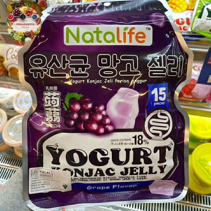 Jual Natalife Yogurt Konjac Jelly Agar Grapes | Jelly Agar Rasa Anggur | Shopee Indonesia