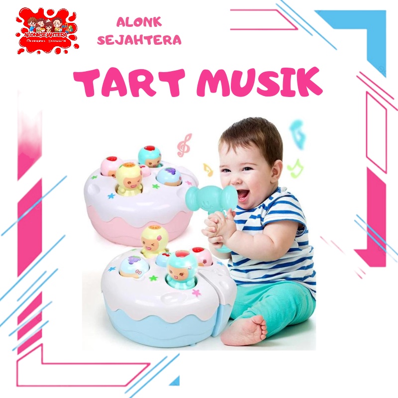 Jual [Alonk.S] Mainan Kue Tart Musik Fruit Knock Whack Mole - Mainan ...