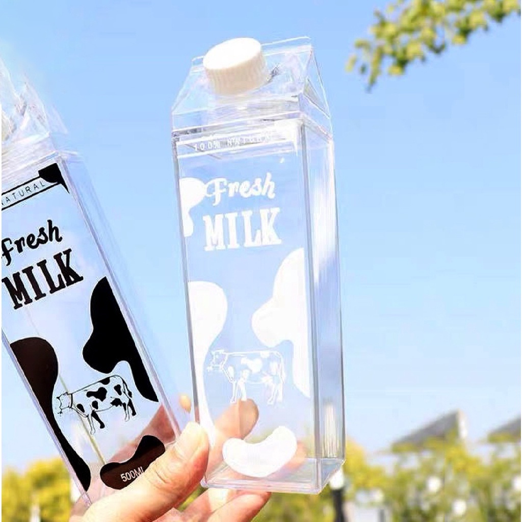 Jual KS Botol Minum Kotak Susu - Karton Jus Polos/Motif 500/1000 ml ...