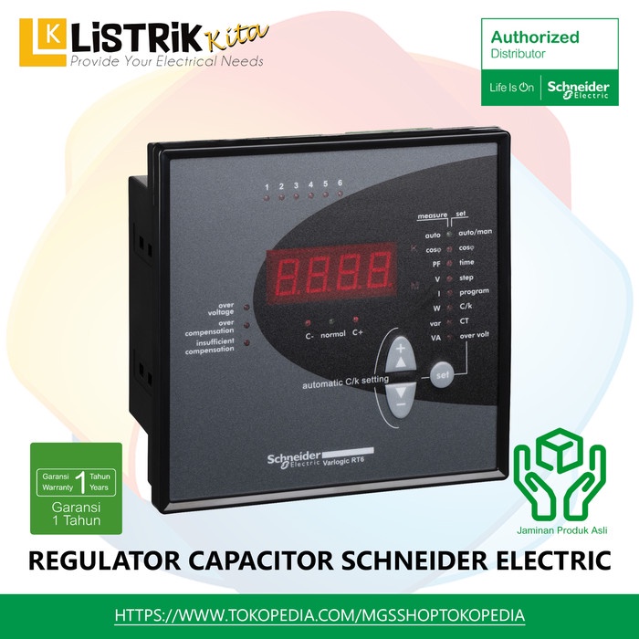Jual Schneider Regulator Varlogic Rt12 Pf Regulator 12 Step - 51213 ...