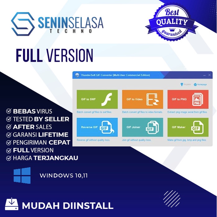 Jual Software Convert Gif: ThunderSoft GIF Converter 5 [WIN] | Shopee ...