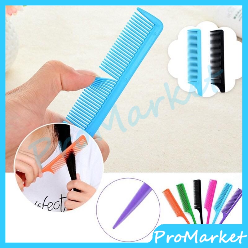 Jual PRO Jebelgrosir Sisir Plastik Polos Warna Warni Sisir Sasak ...