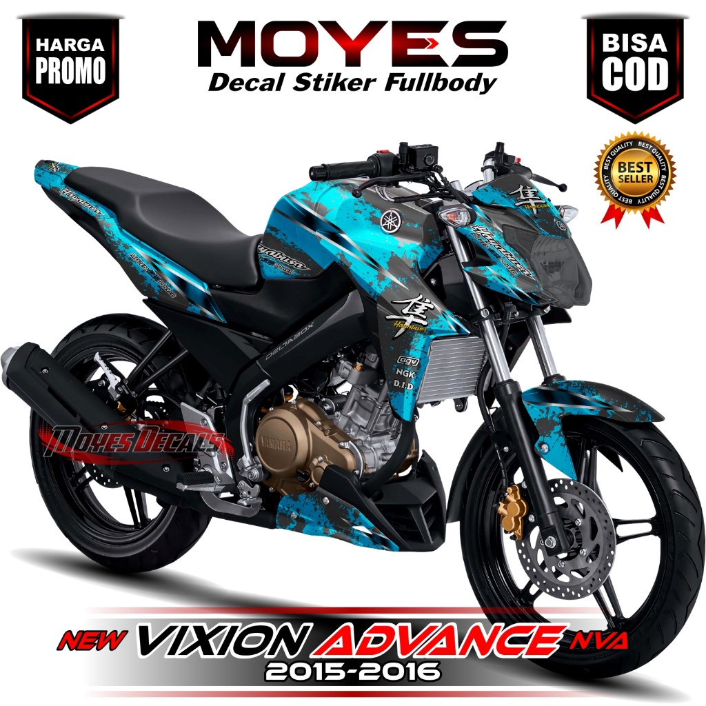 Jual Decal Vixion Advance Fullbody Dekal New Vixion NVA Stiker Decal ...