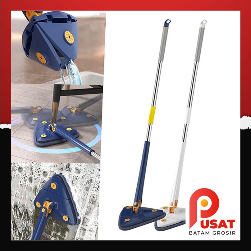 Jual Pusat Batam Grosir - H1126 Triangle Mop / Alat Pel Putar / Pel ...