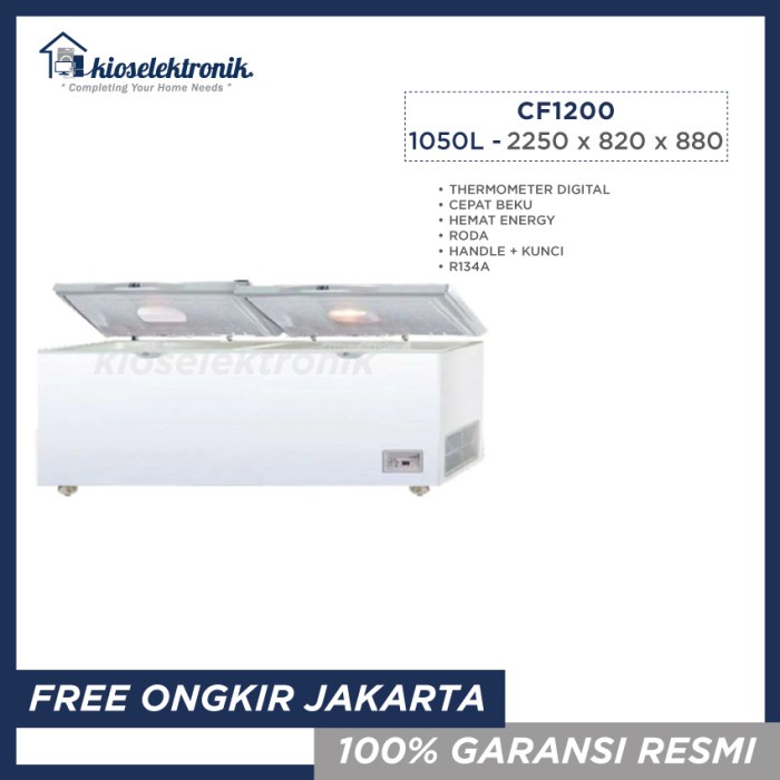 Jual RSA CF1200 Chest Freezer 1050 Liter - Panjang 225 cm - Jabodetabek ...