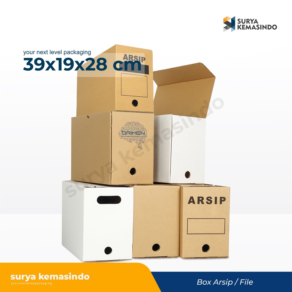Jual Box File 39x19x28 cm (Biasa) KardusFile/Filebox/FileBesar/Arsip ...
