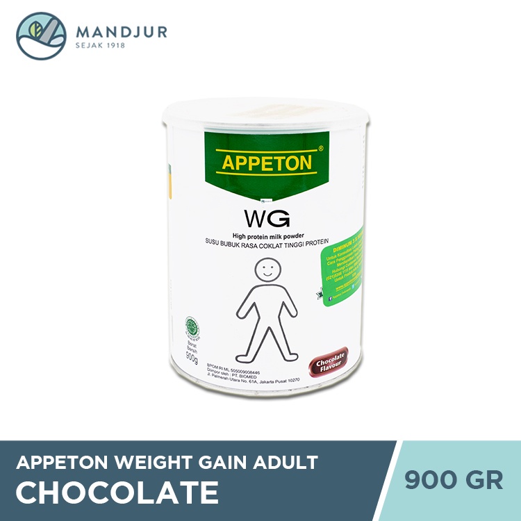 Jual Appeton Weight Gain Adult Coklat 900 gr - Susu Tinggi Protein ...
