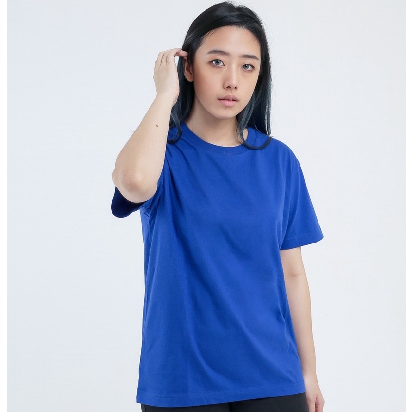 Jual Toko Sritex IRo T-Shirt Basic Unisex 100% Cotton Premium - Blue | Shopee Indonesia