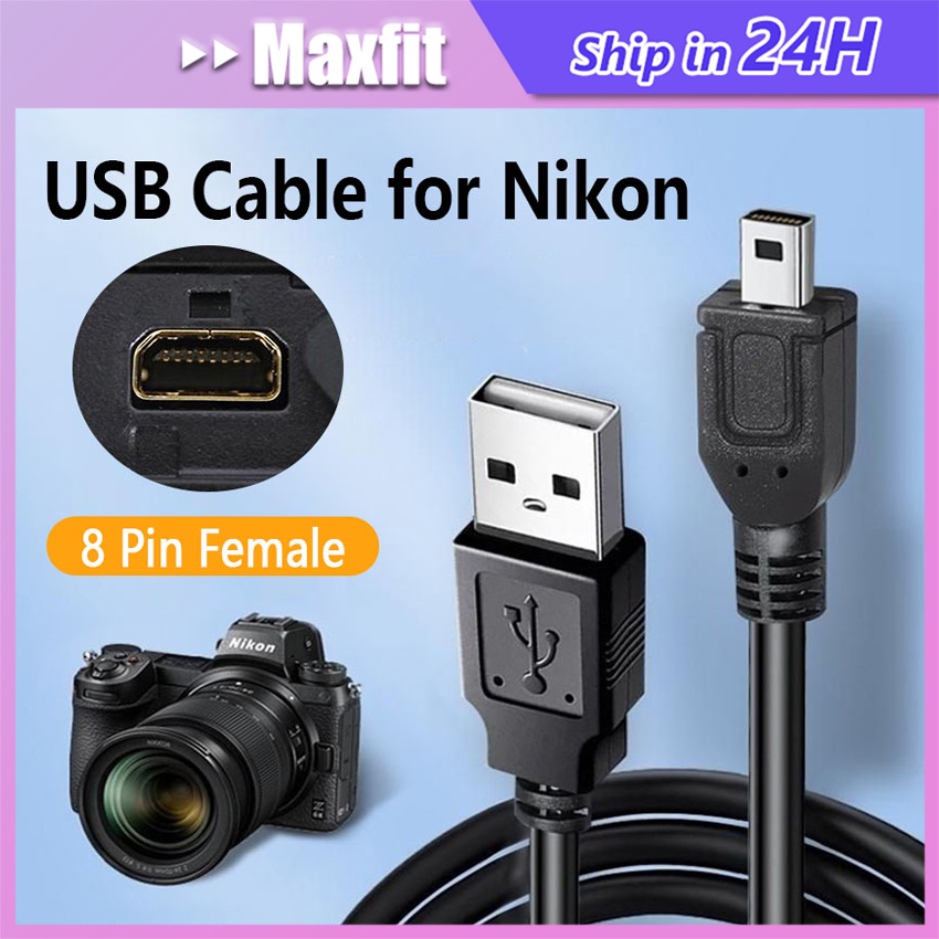 Jual Kabel Data Usb Cable UC-E6 2.0 8Pin Cemera Cable 1.5M Nikon DSLR ...