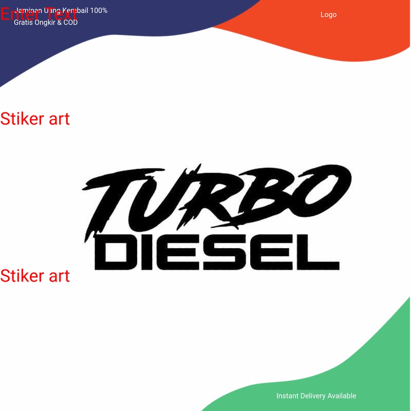 Jual stiker mobil turbo disel keren | Shopee Indonesia