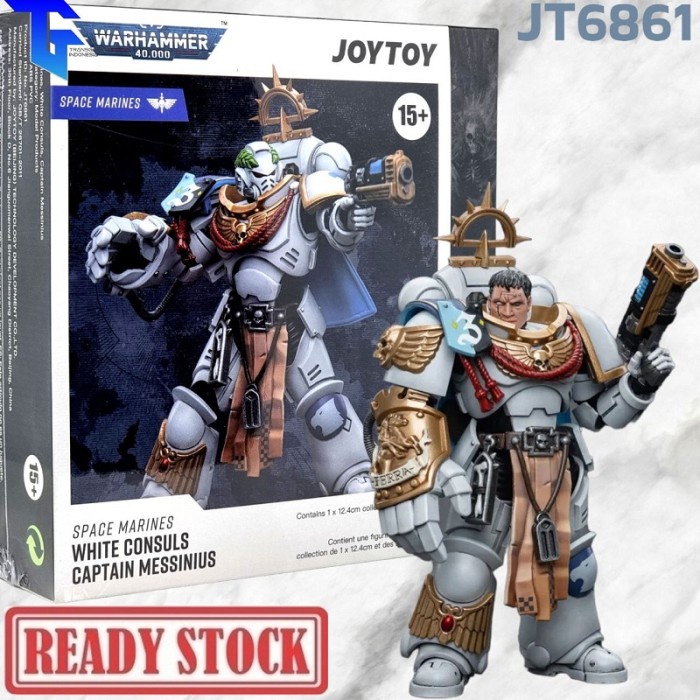 Jual JOYTOY 1/18 Warhammer 40K Space Marines White Consuls - Captain ...