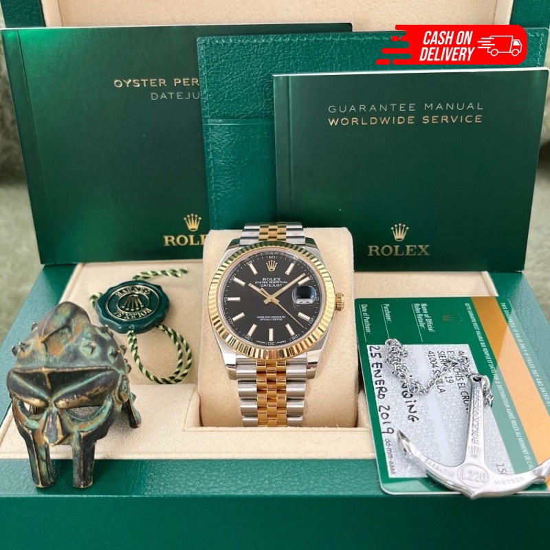 Jual (COD) (100% asli)Original Rolex Jam tangan m126333-0014 Automatic ...