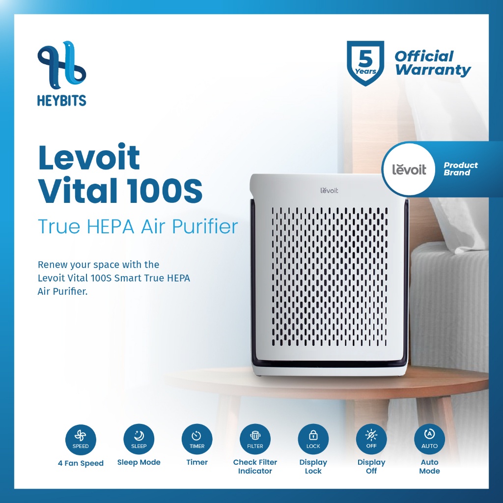 Jual Levoit Vital 100S Pet Care Smart True HEPA Air Purifier USA ...