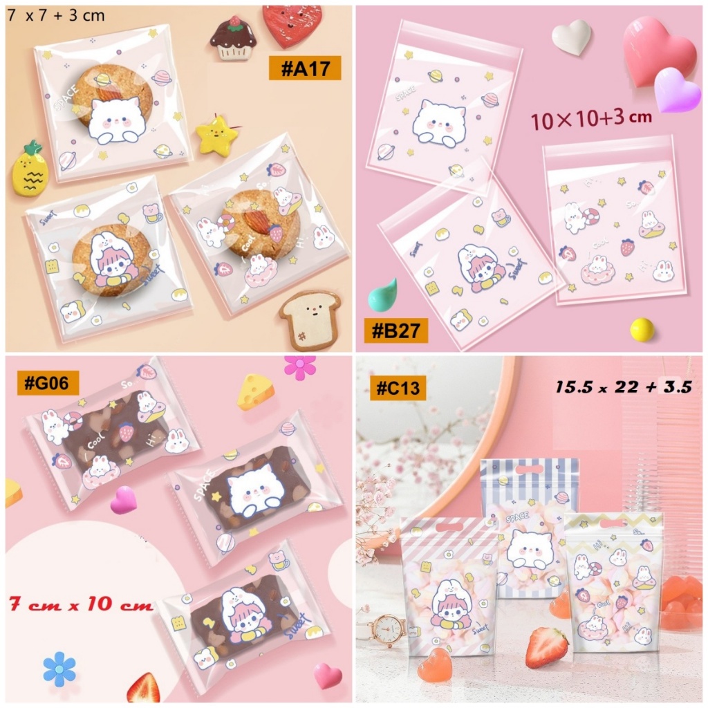 Jual Norden - PLASTIK CUTE - Kantong Kemasan Klip Karakter Ziplock Zip ...