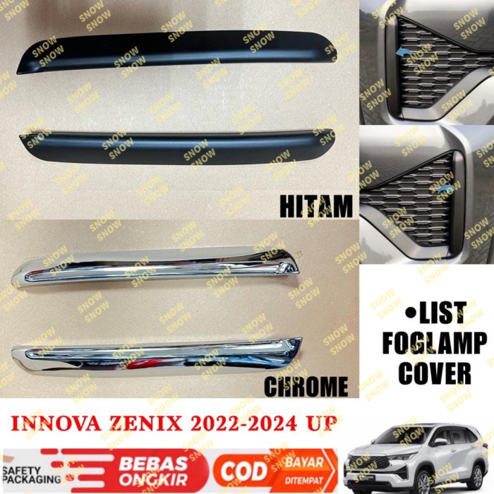 Jual List Foglamp Cover Fog Lamp Innova Zenix 2023 2024 2025 Hitam ...