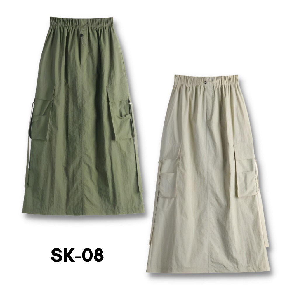 Jual IMPORT Rok Kargo Wanita Midi Korea Street Fashion (SK-08) | Shopee ...