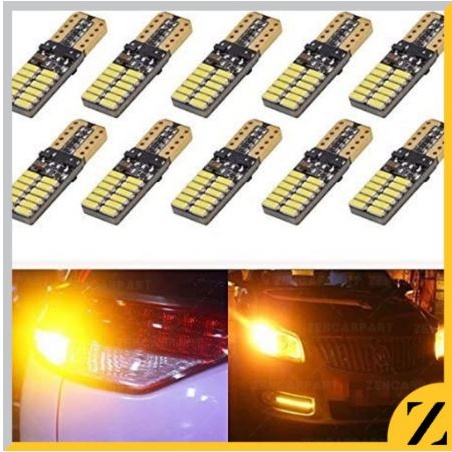 Jual LAMPU LED SEIN SENJA PLAT T10 LED 4014 24 MATA CANBUS MOTOR MOBIL ...