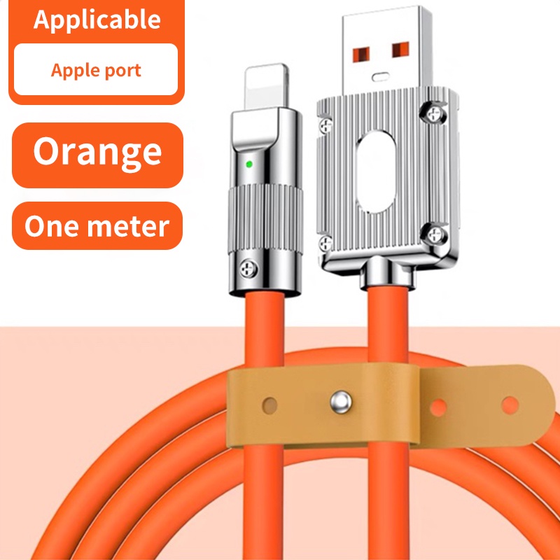 Jual 120W Kabel Data Fast Charging Micro USB Type-C Cable for iPhone ...