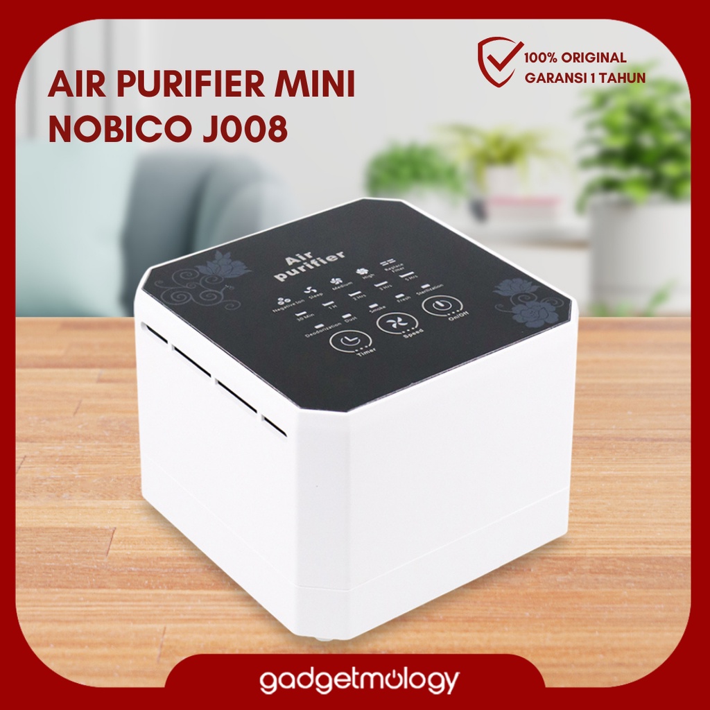 Jual Air Purifier Mini NOBICO J008 Cleaner Filter Pembersih Penjernih Udara Ruangan Ionizer ...