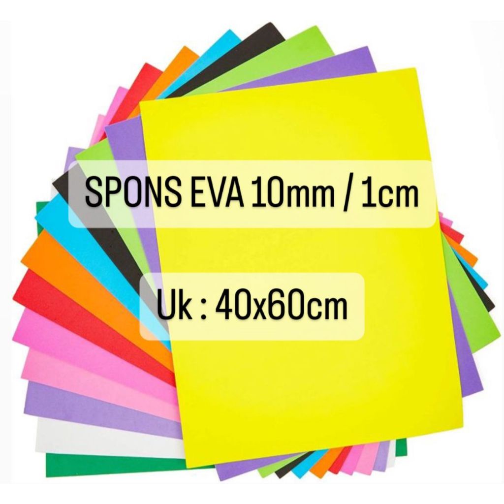Jual spons eva ukuran 40x60cm RDY EVA Foam / Spon Ati 10mm/1cm spons ...