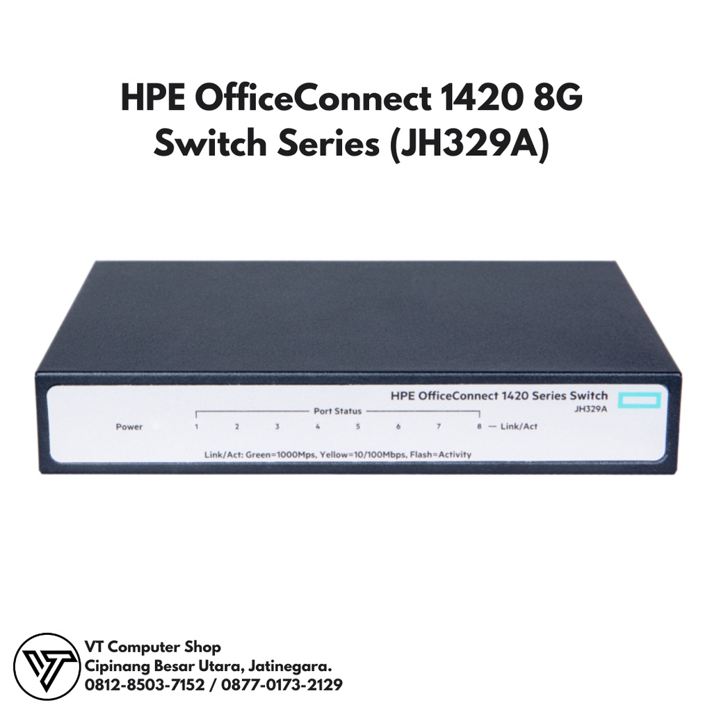 Jual HPE OfficeConnect 1420 8G Switch Series (JH329A) | Shopee Indonesia