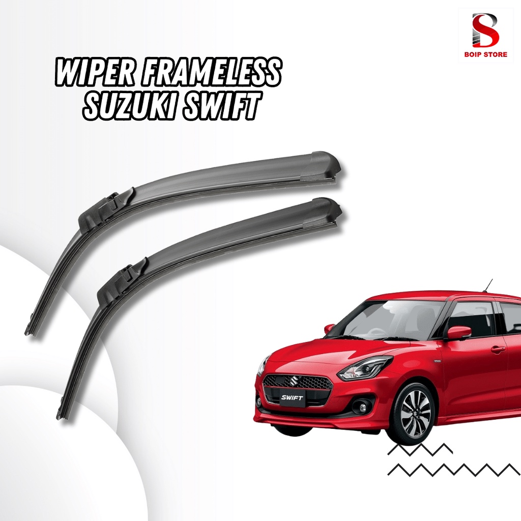 Jual 1 SET (2 PCS) Wiper Suzuki Swift Model Frameless Tanpa Rangka Besi ...