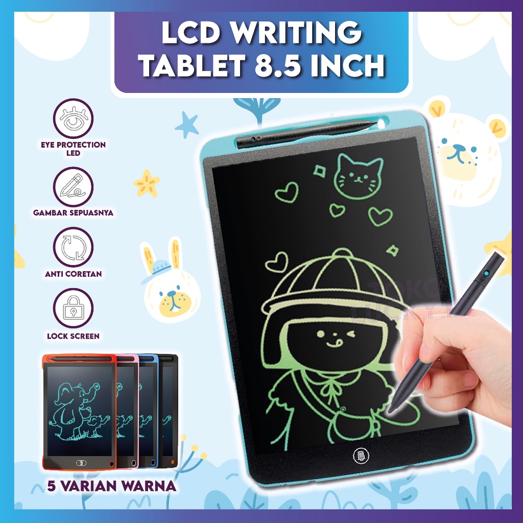 Jual Papan Tulis Anak LCD Writing Tablet 8,5 Inch LED Drawing | Shopee ...